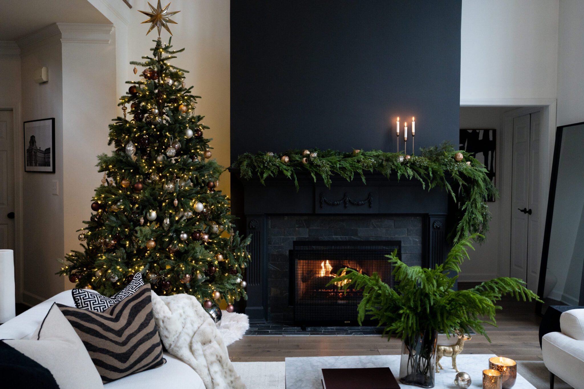 Our Living Room Christmas Makeover
