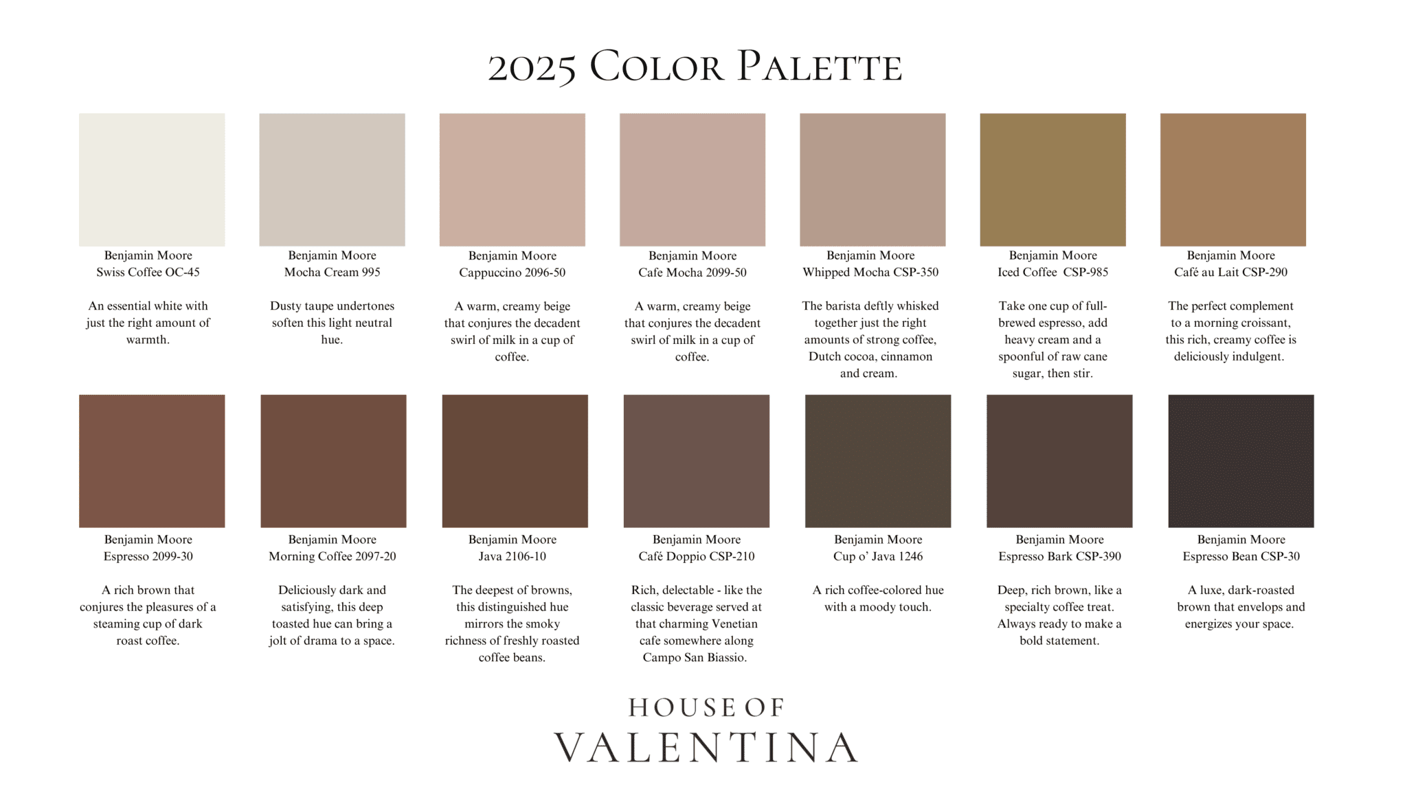 The 2025 Paint Color Palette You Need to See—Inspired by Pantone’s ...