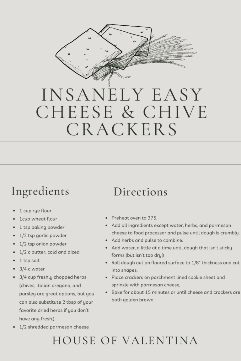 Insanely Easy Cheese & Chive Recipe